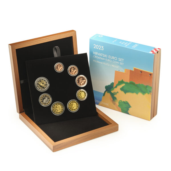The first Croatian official set of euro coins 2023 in Proof quality ...
